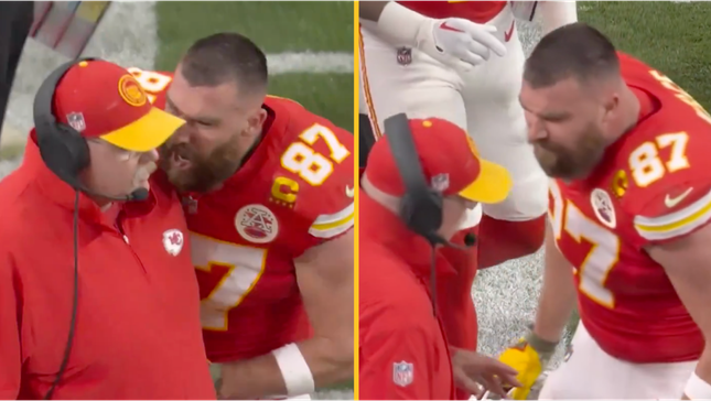 Travis Kelce responds to brutal footage of him pushing Kansas City ...