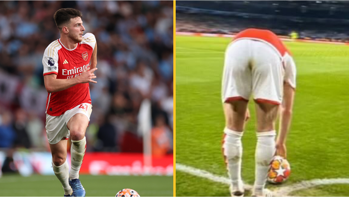 Declan Rice reveals why his shorts were stained with 'suspicious mark ...