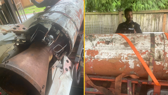 Man finds inert nuclear missile in his garage