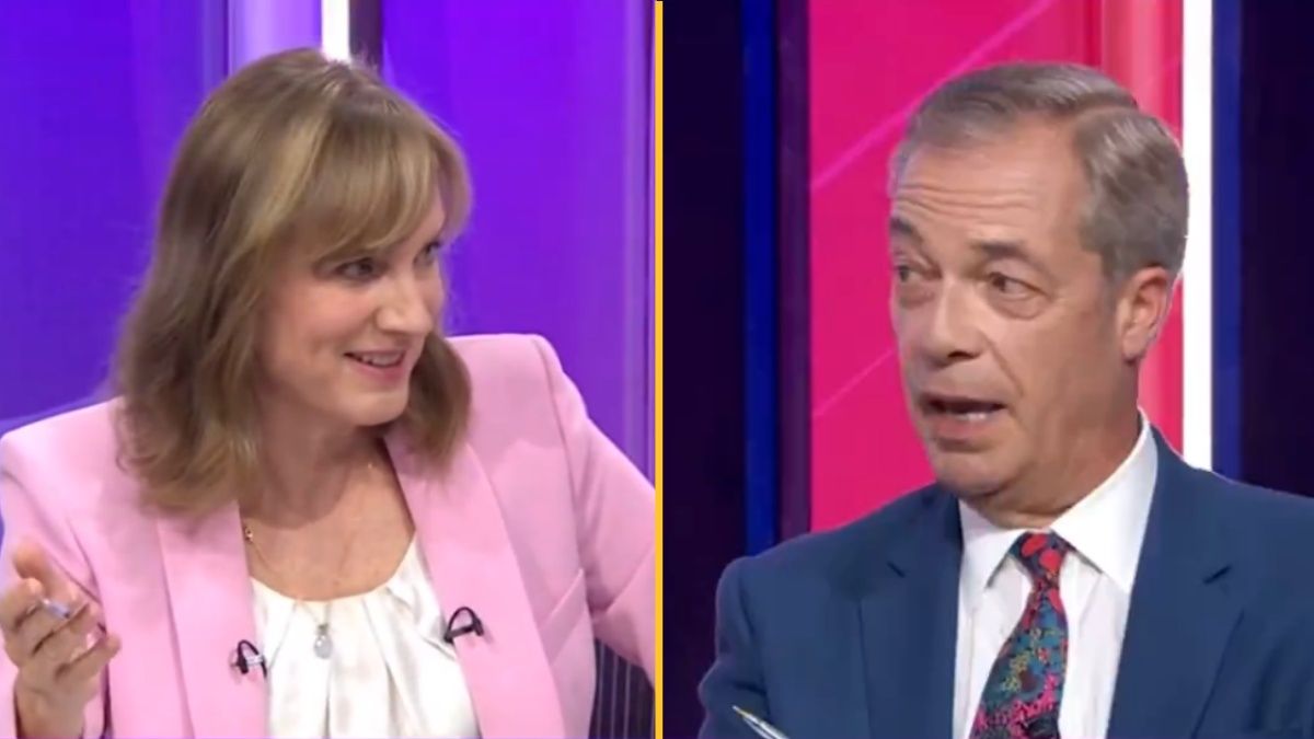 Fiona Bruce praised for 'brutal' Nigel Farage put down on Question Time