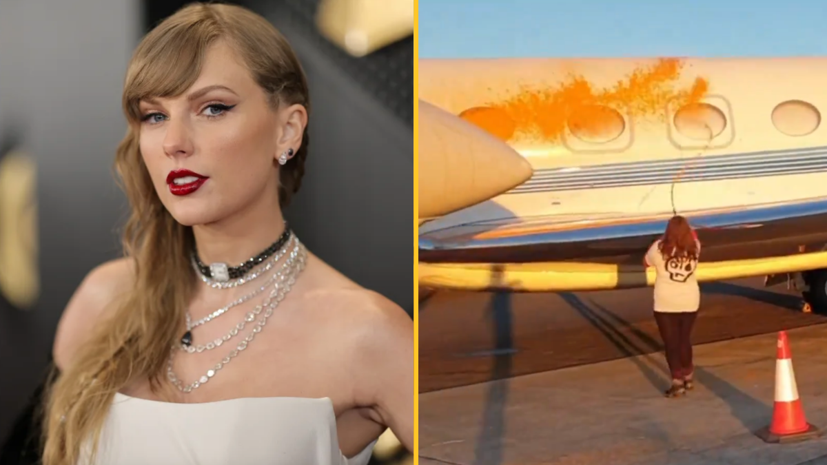 Just Stop Oil target Taylor Swift's private jet in another spray paint ...