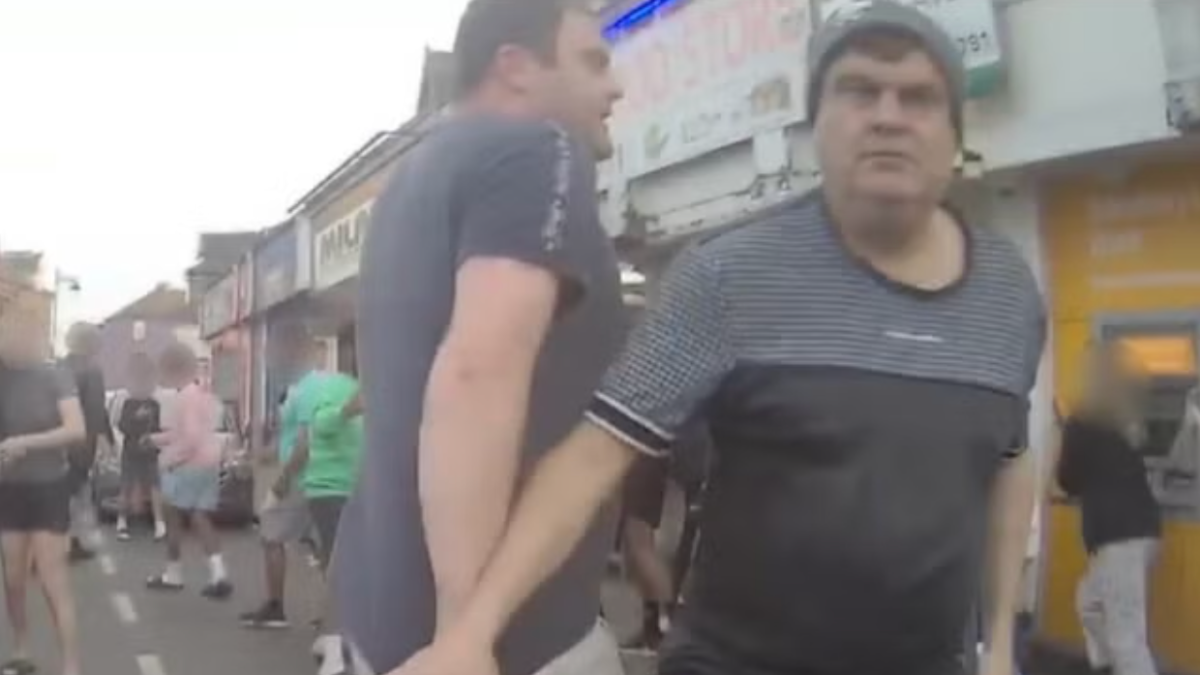 Rioter who was bitten on bum by police dog has been jailed for 26 ...