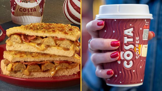 Costa confirm return of Pigs & Blankets toastie for Christmas menu