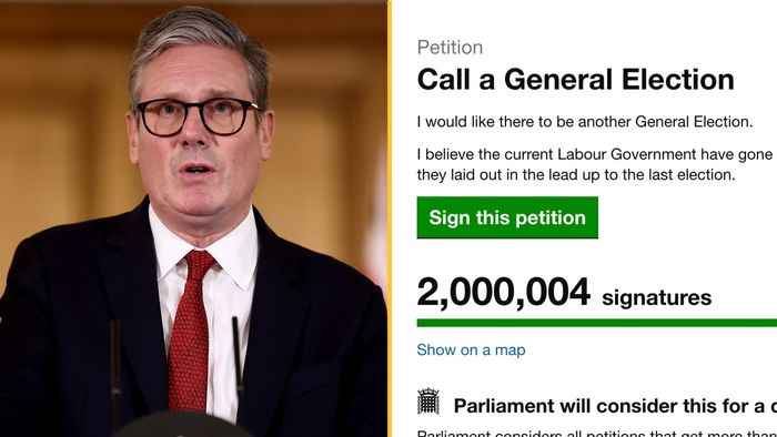 Petition calling for immediate UK General Election hits two million ...
