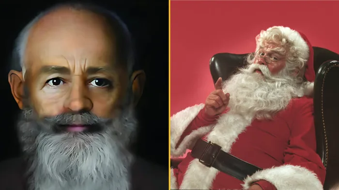 Santa Claus' real-life face has finally been revealed by scientists ...