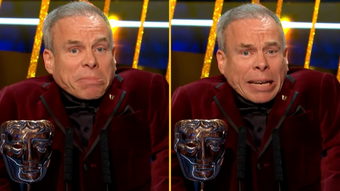 Warwick Davis breaks down in tears as he dedicates BAFTA award to his ...